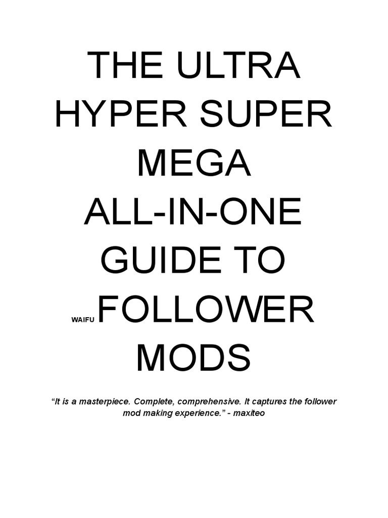 Ultimate Guide to Waifu Follower Mods | PDF | Texture Mapping ...