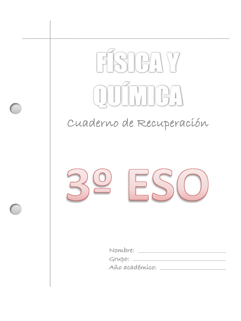 Cuaderno de Verano 3º ESO Fisica y Quimica | PDF | Núcleo atómico ...