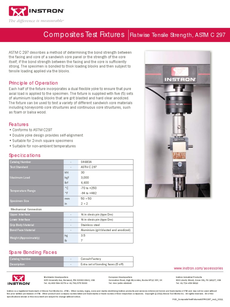 ASTM C 297 Composite Test Fixture | PDF | Composite Material | Chemistry