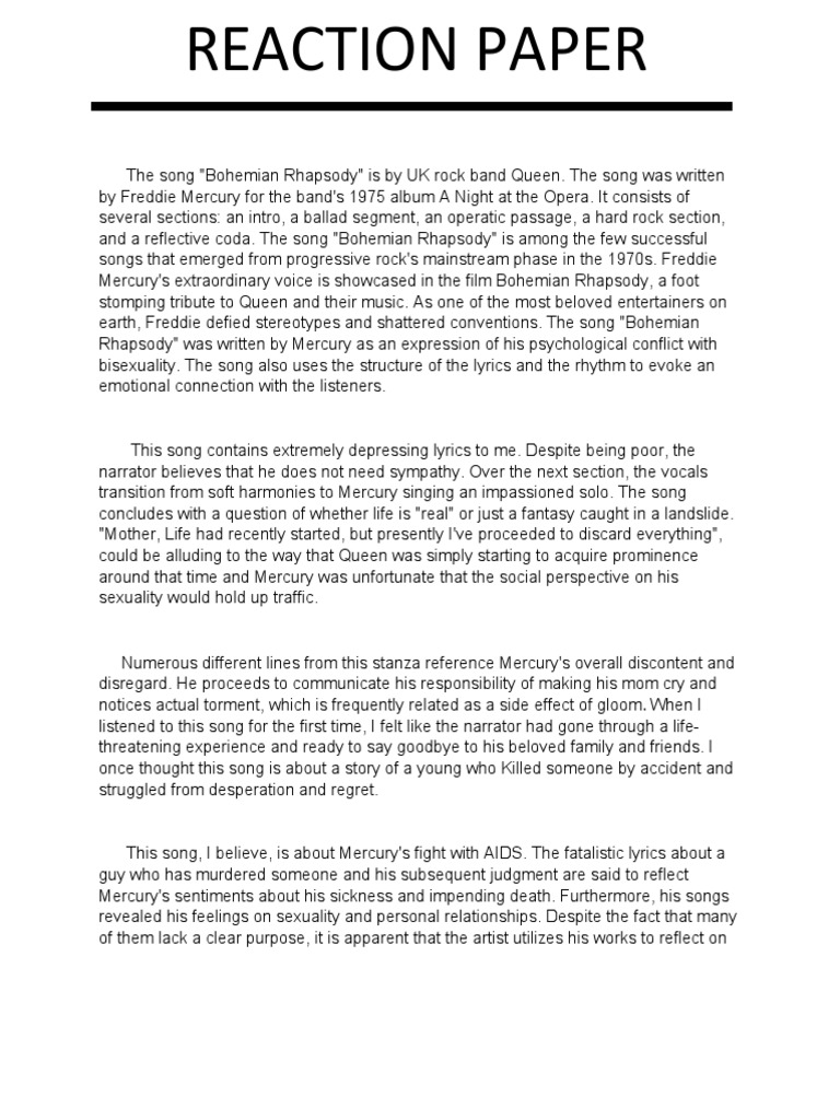 Reaction Paper | PDF