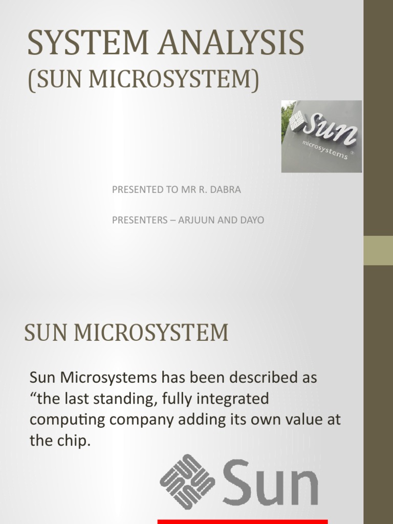 Sun Micro System | PDF | Microprocessor | Information Age