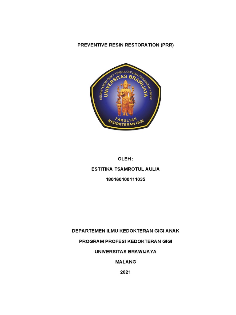 PRR: Teknik Restorasi Gigi Efektif | PDF