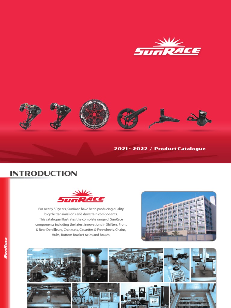 SunRace 2021-2022 Catalogue | PDF | Aerobic Exercise | Human Powered ...