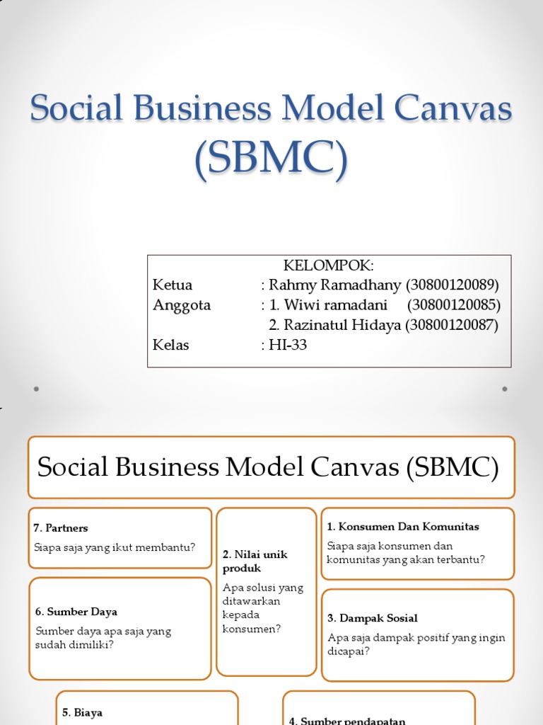 Social Business Model Canvas | PDF