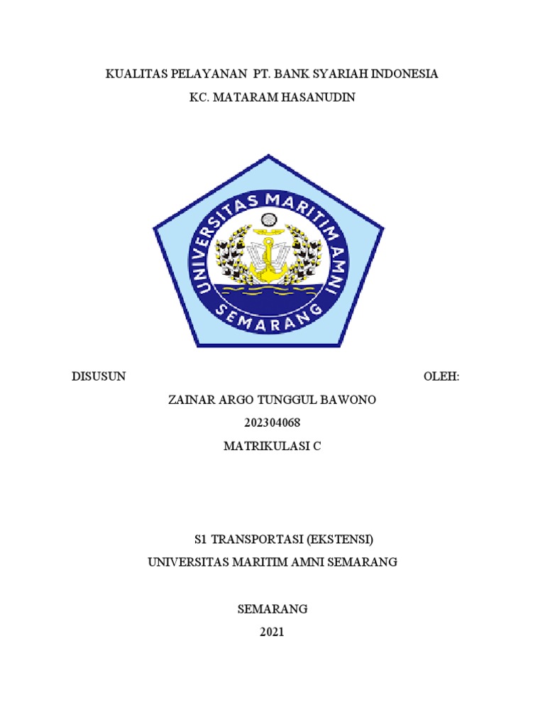 Customer Service - Zainar Argo Tunggul Bawono - 202304068 - C | PDF ... Customer Service - Zainar Argo Tunggul Bawono - 202304068 - C | PDF ...