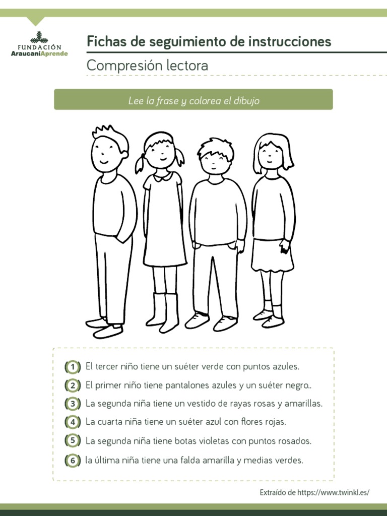 Fichas de Seguimiento de Instrucciones | PDF