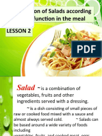 Lesson 5 Store Salads and Dressings | PDF | Salad | Leaf Vegetable