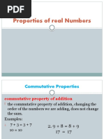 1 Properties of Real Numbers Worksheet | PDF | Multiplication ...