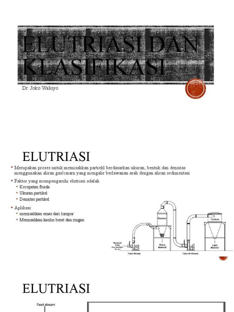 Proses Elutriasi dan Aplikasinya | PDF
