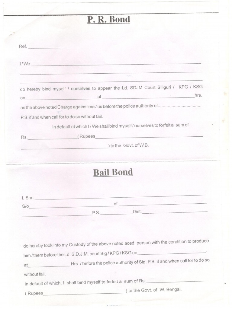 P.R and Bail Bond | PDF