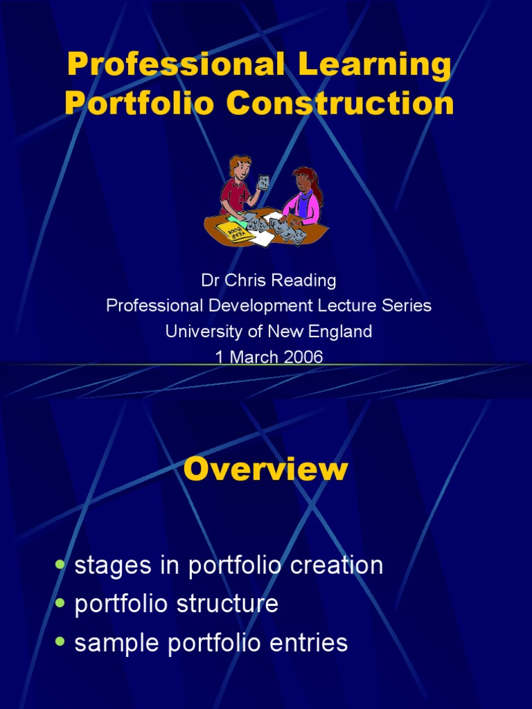 Professional Learning Portfolio Construction Pdf Learning Goal
