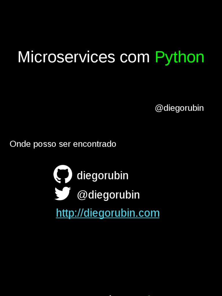 Microservices Com Python | PDF | Python (linguagem de programação ...