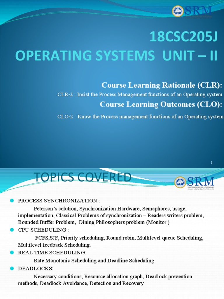 Operating Systems 1 | Download Free PDF | Scheduling (Computing) | Process (Computing)