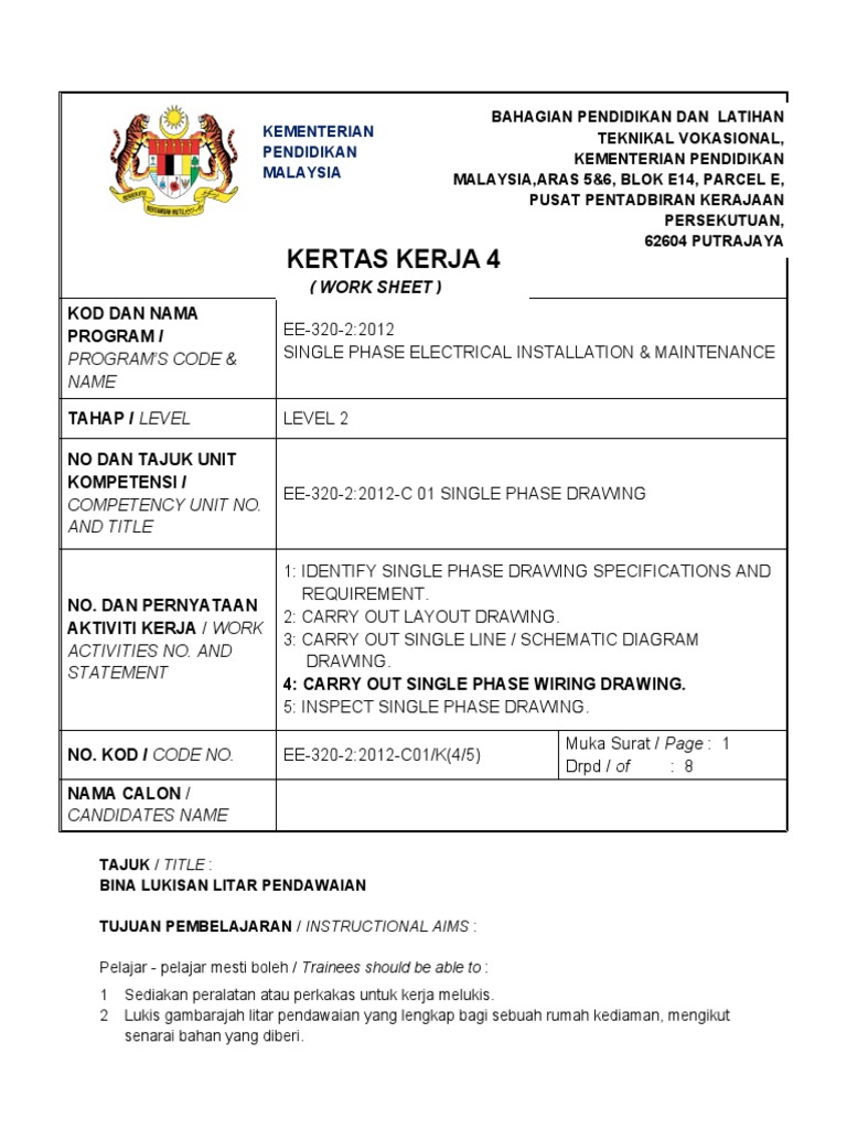 Kertas Kerja C01-4 | PDF