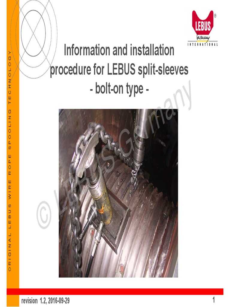 Installation Procedure Split Sleeves Bolt-On Type EN-V1.2 - 2016-09-29 ...