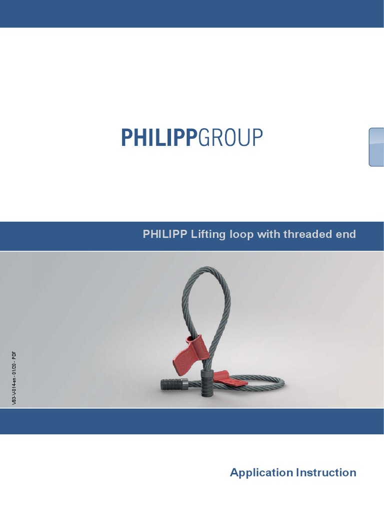 PHILIPP Lifting Loop With Threaded End | PDF | Rope