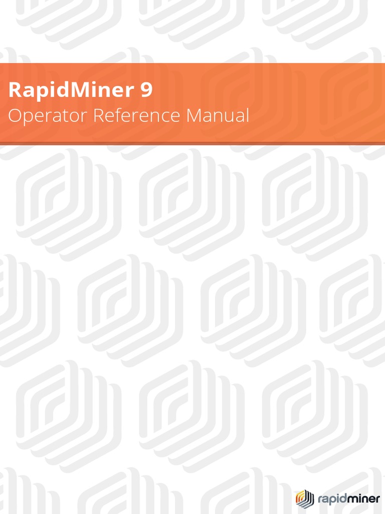Rapidminer Studio Operator Reference 9 | PDF | Data Mining | Applied ...