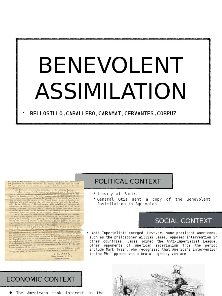 Benevolent Assimilation Overview | PDF