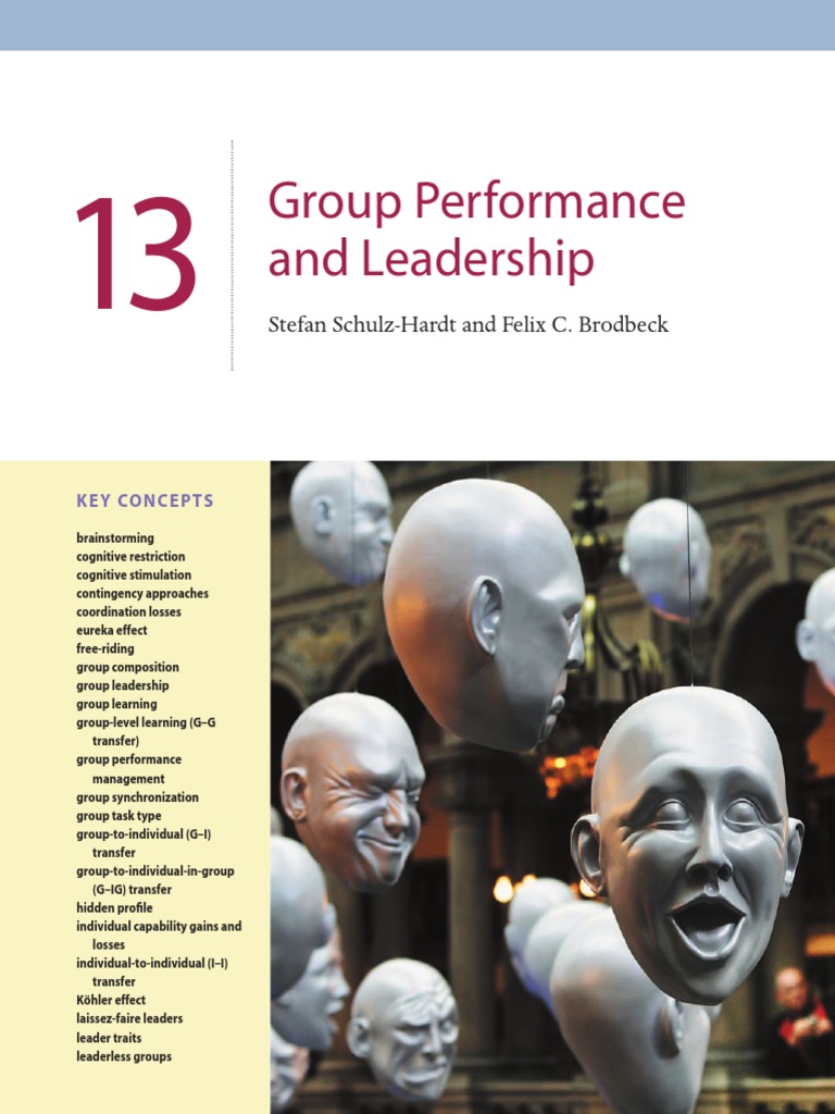 Group Performance and Leadership: Stefan Schulz-Hardt and Felix C ...