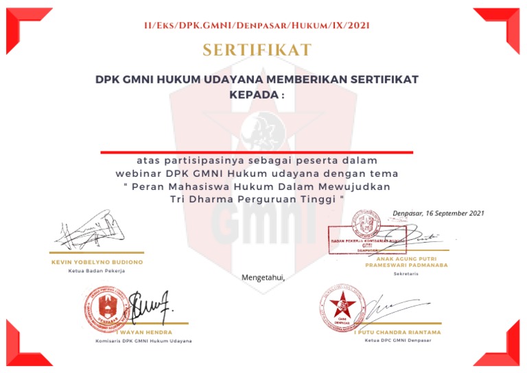 DPK Sertifikat Peserta | PDF