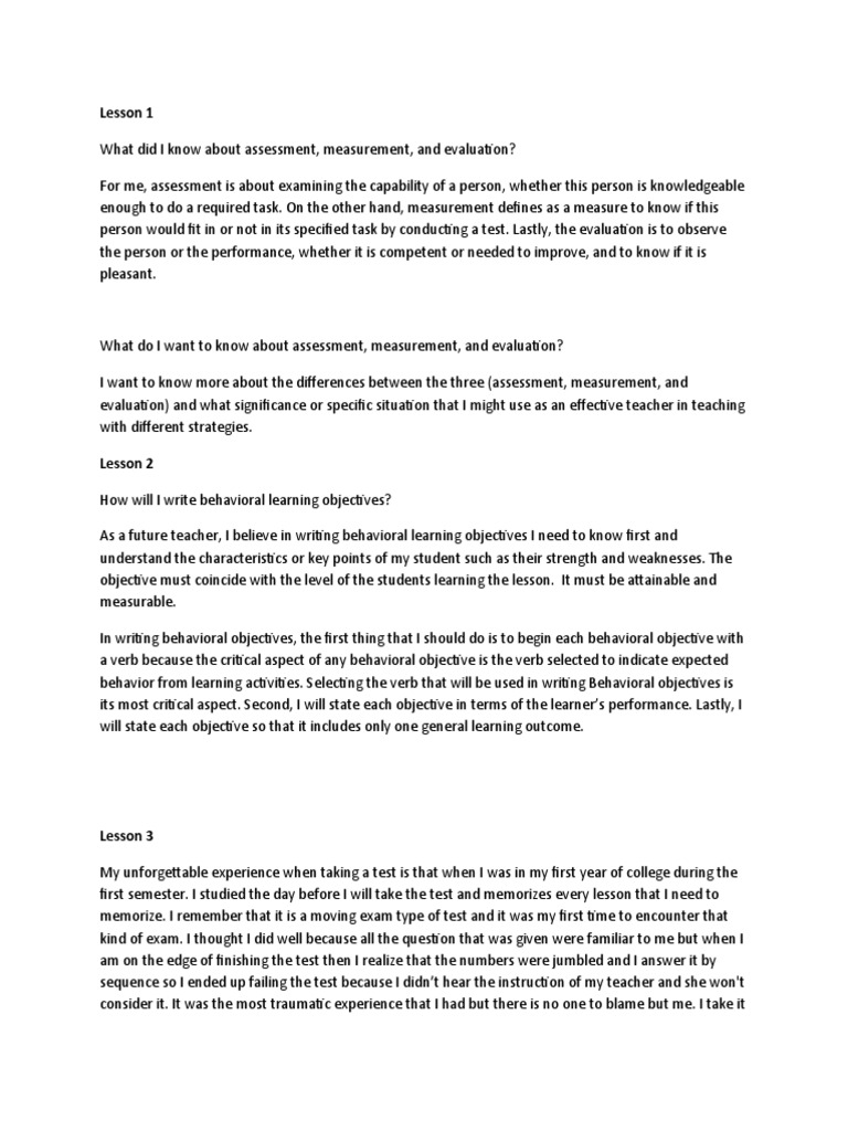 Cpe 105 | PDF | Educational Assessment | Learning