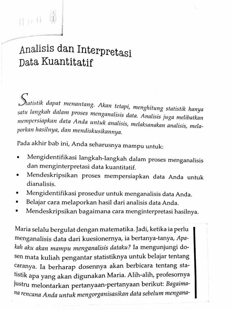 Bab 6 Analisis Dan Interpretasi Data Kuantitatif | PDF