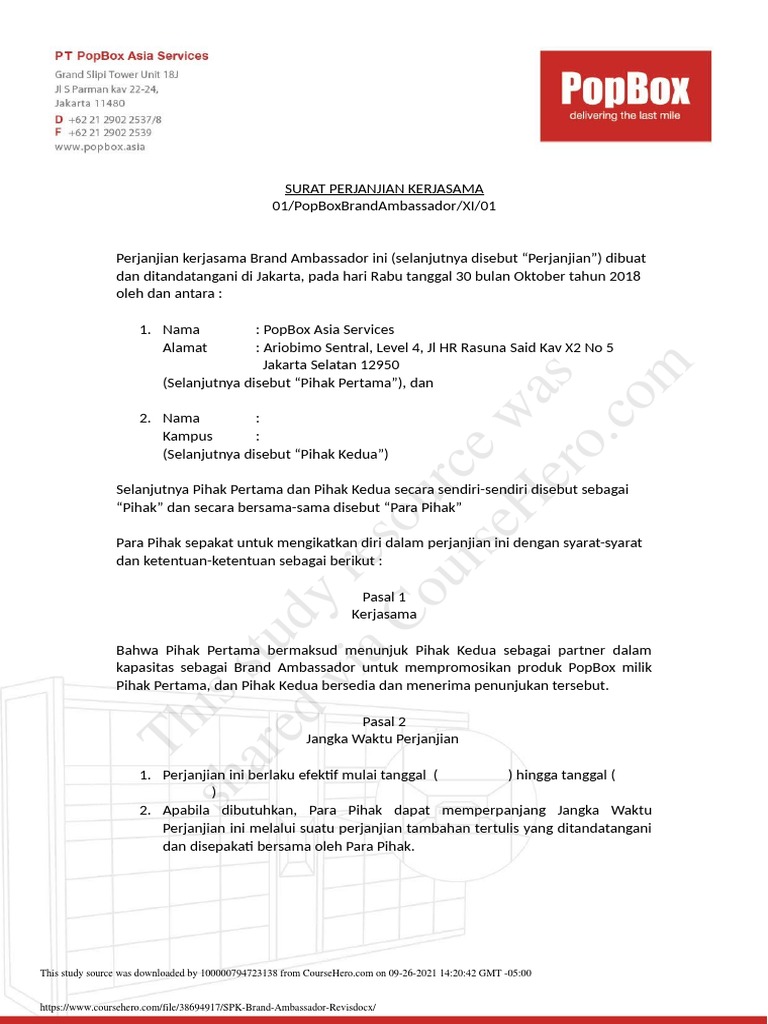 SPK Brand Ambassador Revis | PDF