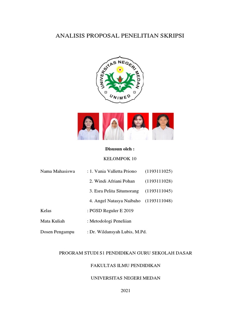 Analisis Proposal Penelitian Skripsi - Metodologi Penelitian | PDF