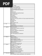 Mathematics Paper 1 Topic Overview | PDF