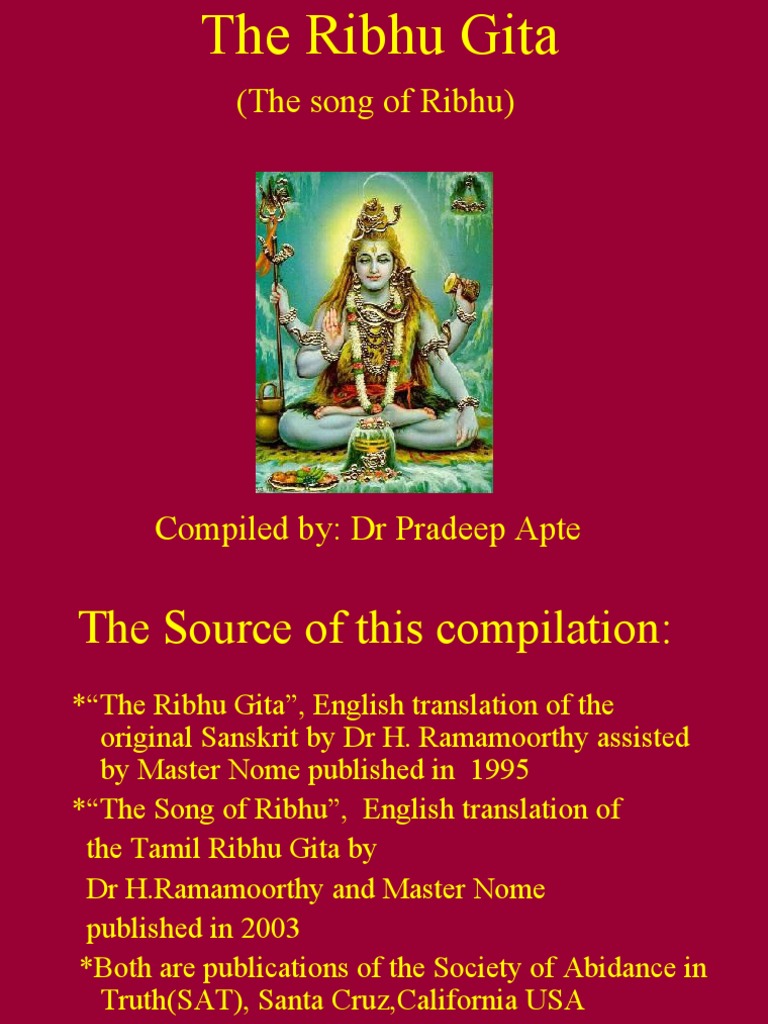 The Ribhu Gita Ppt | Ātman (Hinduism) | Brahman