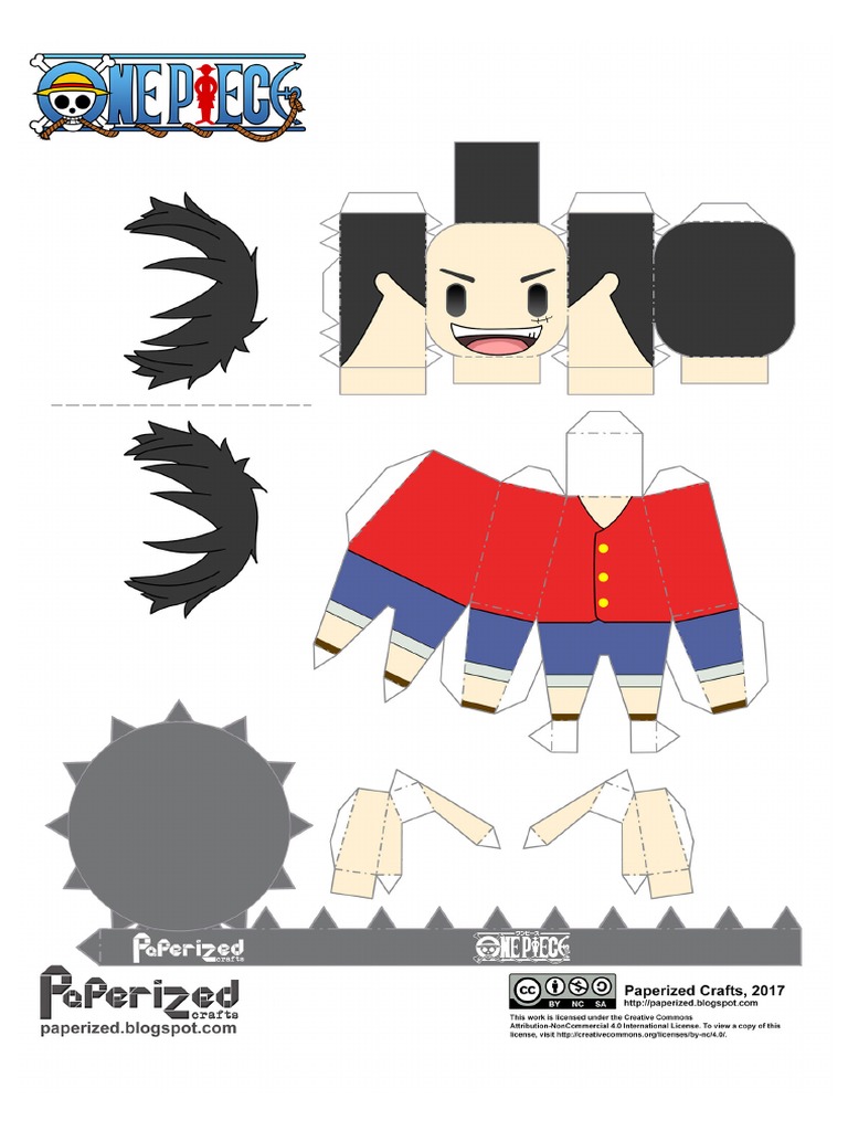 One Piece - Monkey D. Luffy Papercraft | PDF