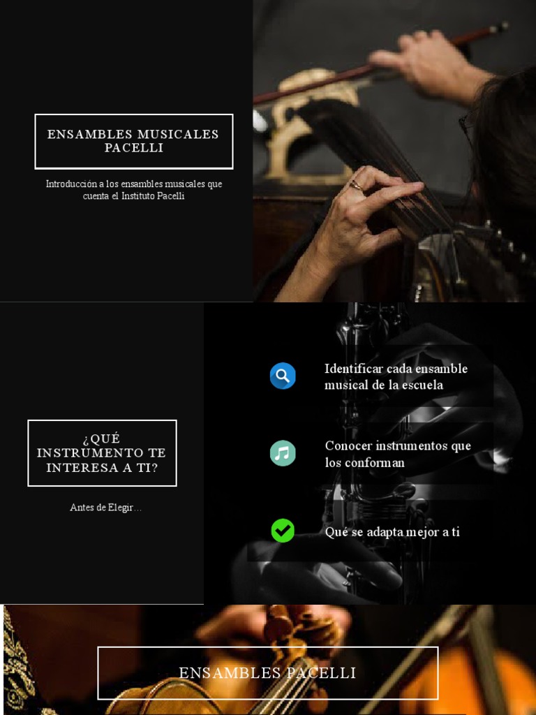 Introducción a los Ensambles Musicales | PDF | Instrumentos de cuerda ...