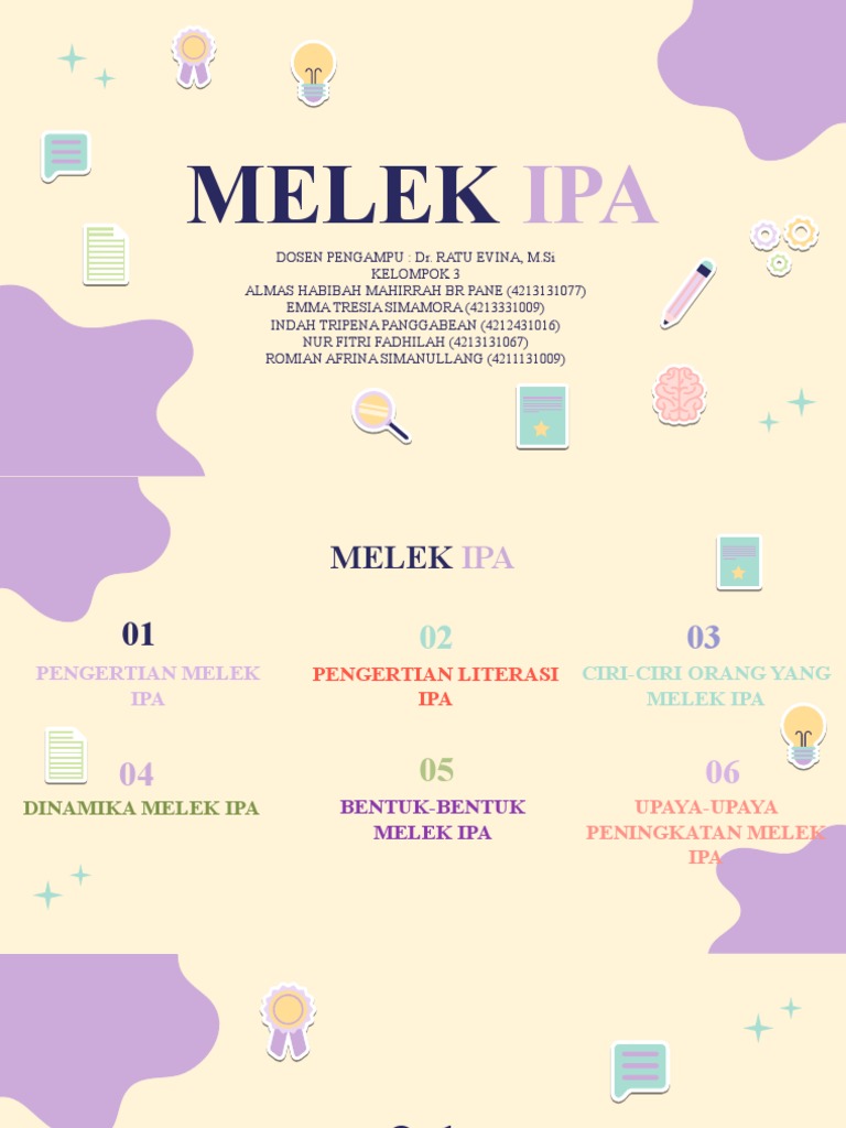 Melek Ipa Kel 3 Daspen | PDF