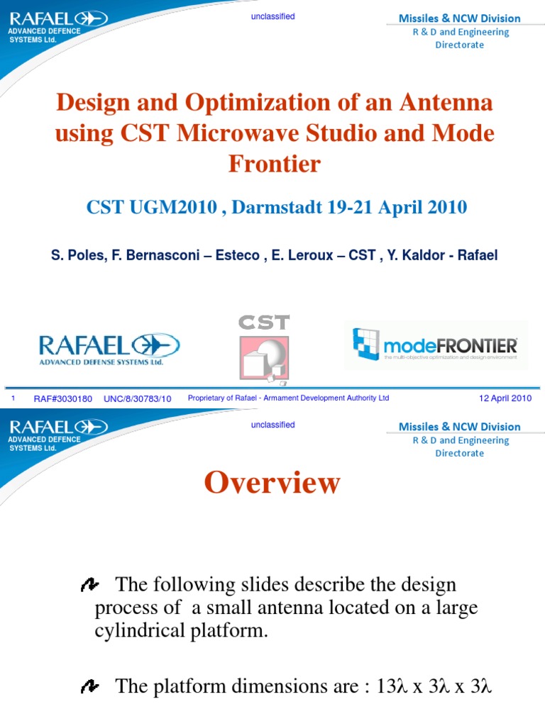 Design and Optimization of An Antenna Using CST Microwave Studio and ...