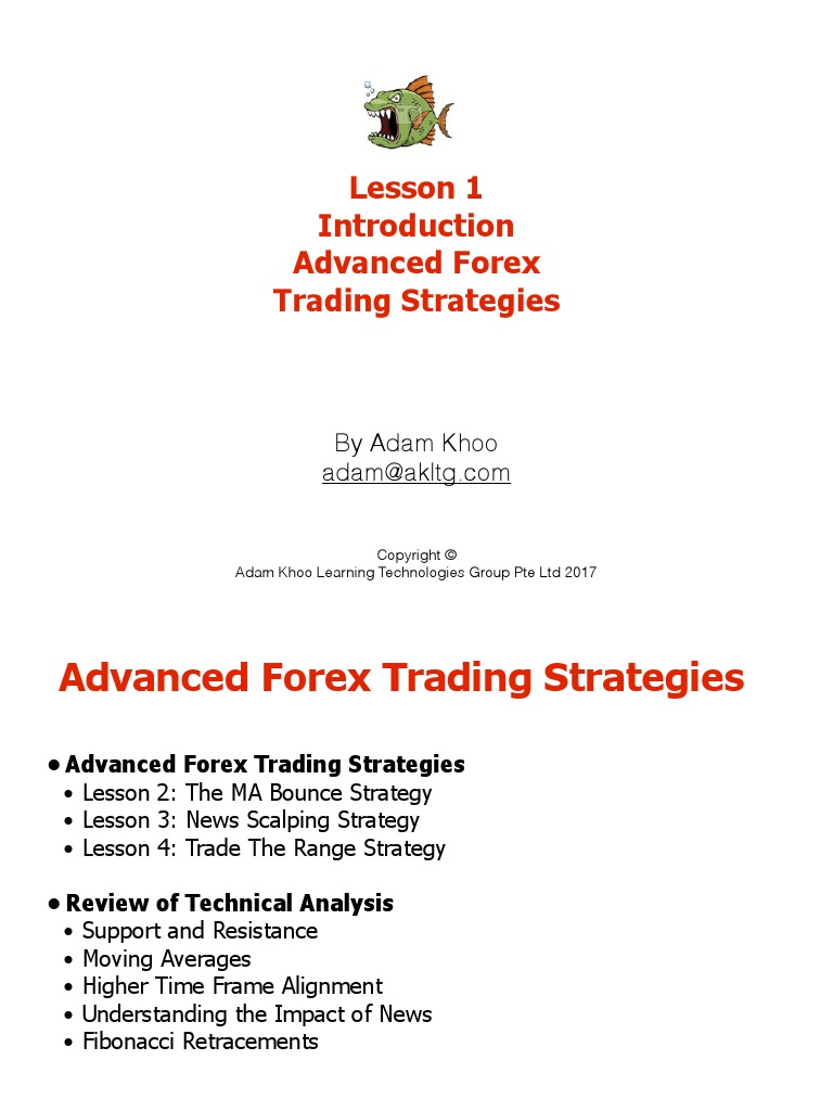Lesson 1 Introduction To Advanced Forex Trading | PDF