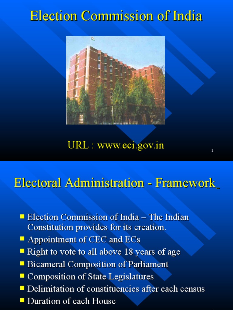 ECI Presentation | PDF | Elections | Electronic Voting
