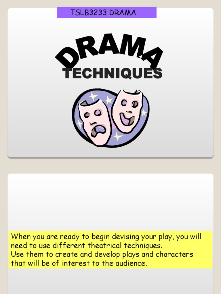 Drama Techniques | PDF | Actor | Conscience