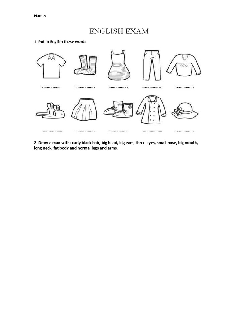 English Exam Basic | PDF