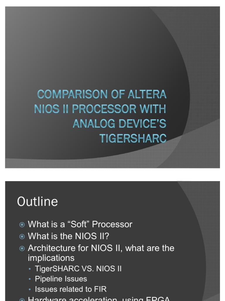 NIOS II Processor | PDF | Field Programmable Gate Array | Multi Core Processor