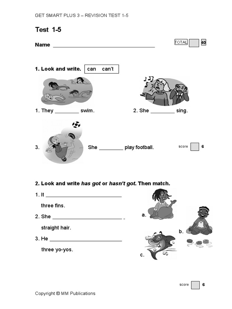 Get Smart Plus 3 - Malaysia - Rev Test 1-5 | PDF