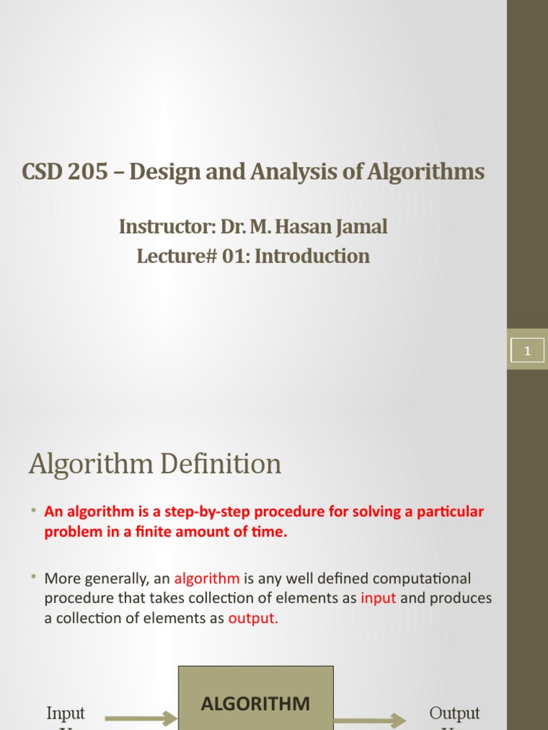 01-Introduction Old | PDF | Time Complexity | Algorithms