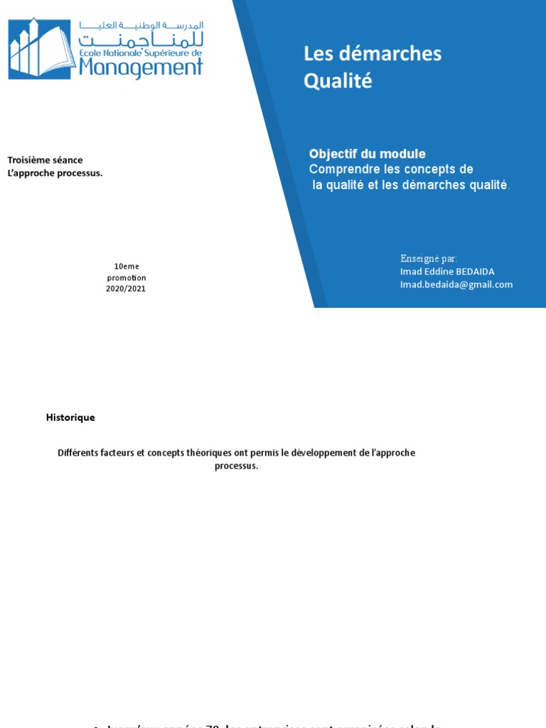 03 Approche Processus | PDF | Business | Économie