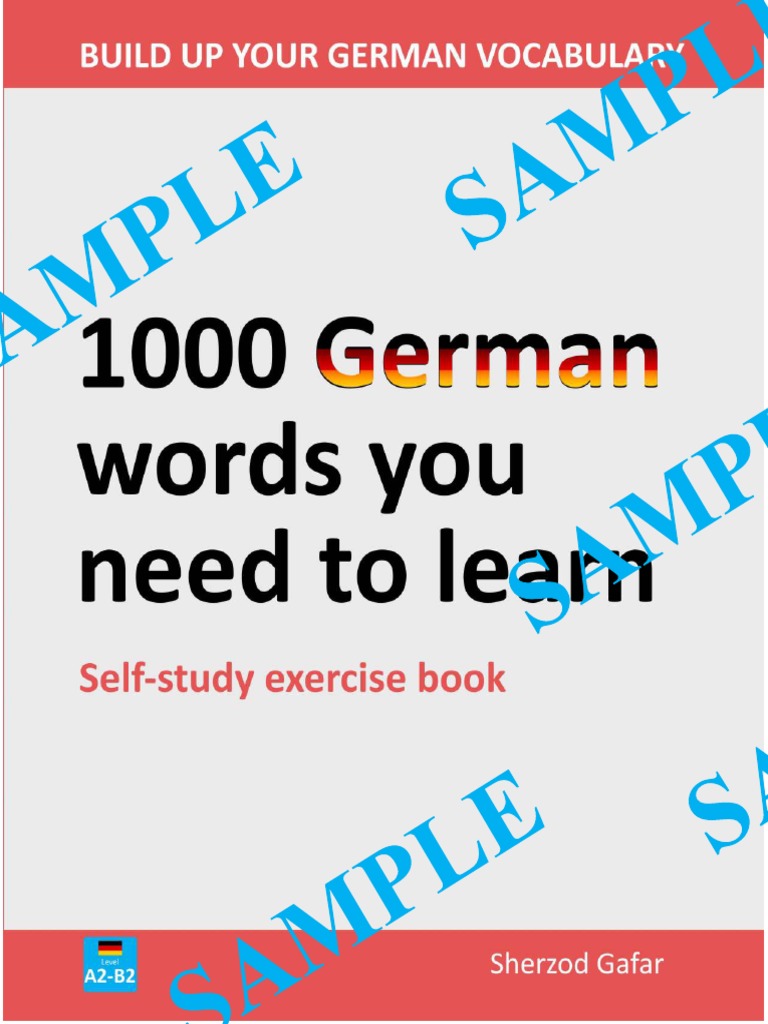 1000 Essential German Vocabulary Words | PDF | Vocabulary | Flashcard