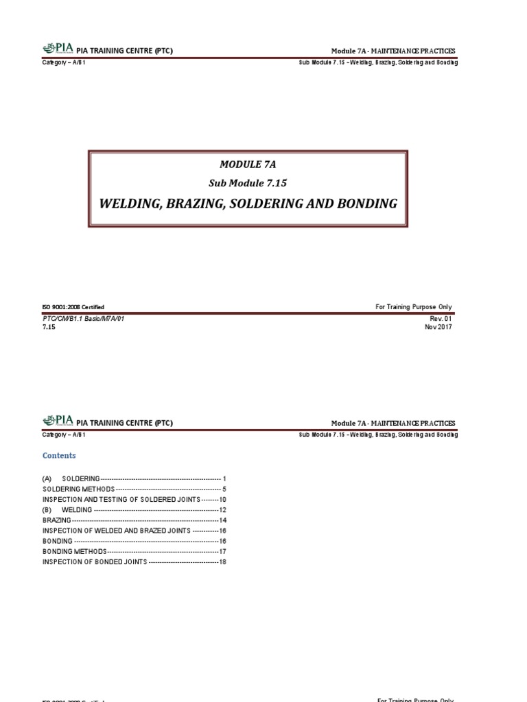 PTC Welding, Brazing and Soldering Guide | PDF | Soldering | Solder