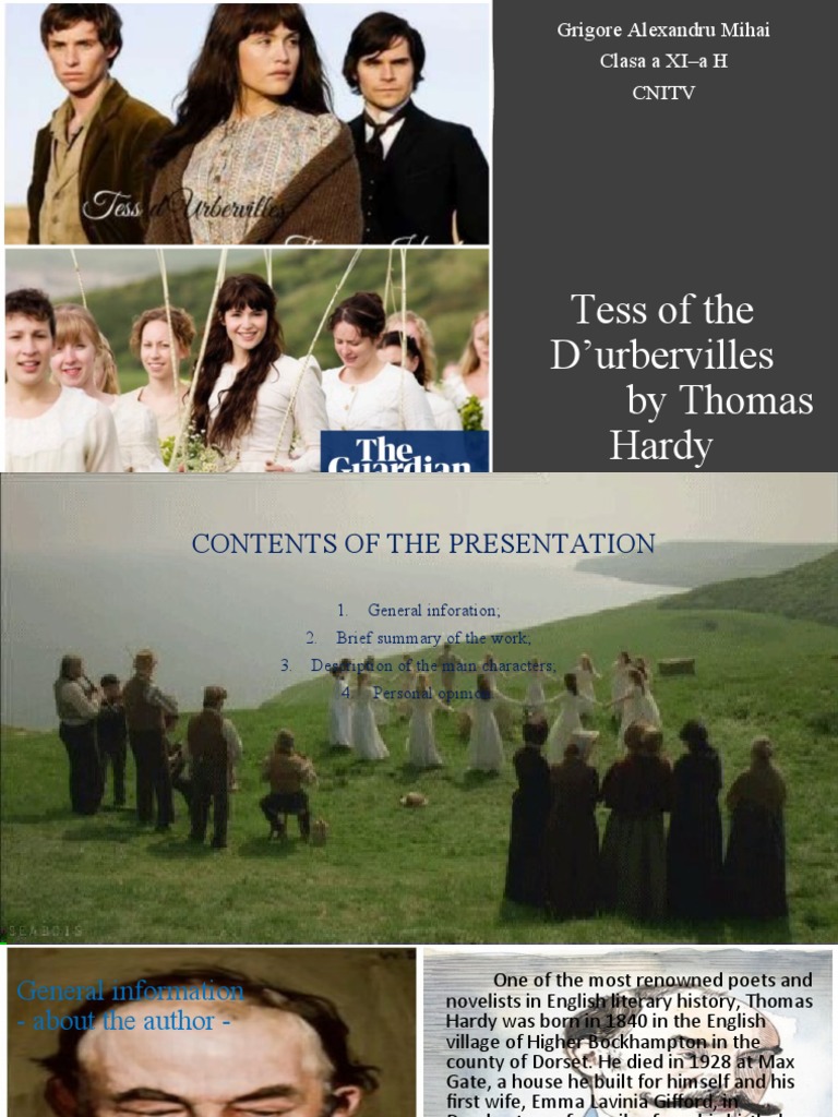 Tess of the D'Urbervilles: A Detailed Summary and Analysis of Thomas ...