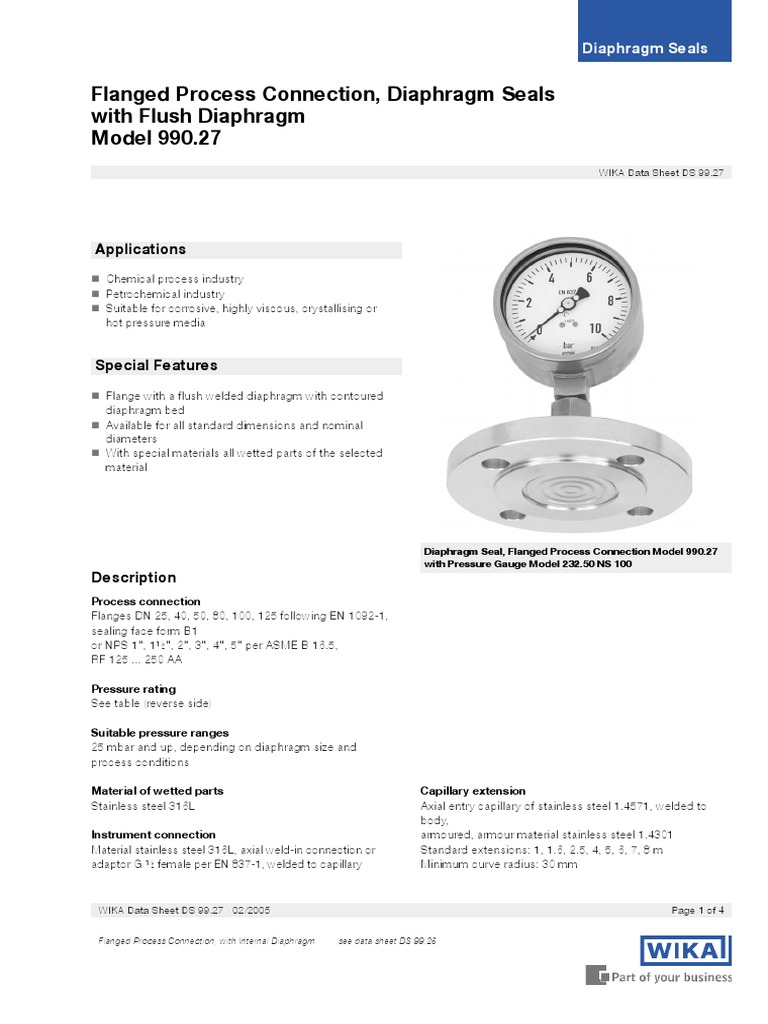 WIKA Pressure Gauge | PDF | Building Materials | Materials