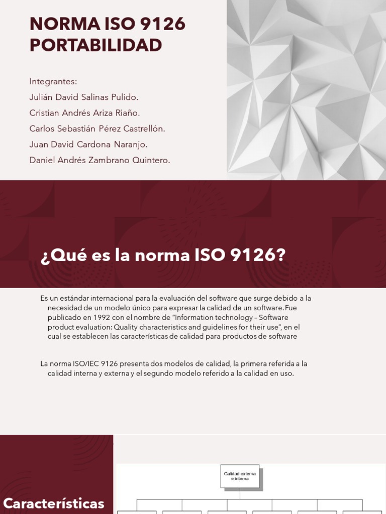 Norma Iso 9126 | PDF | Software | Ingeniería de Sistemas