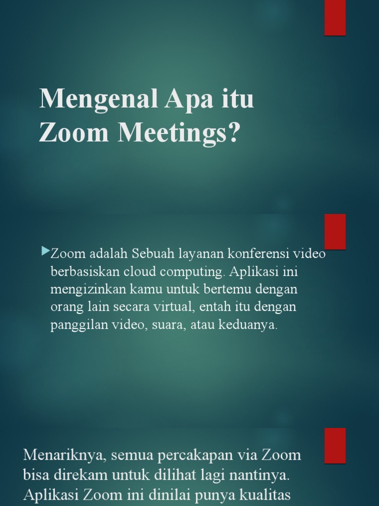 Mengenal Apa Itu Zoom Meetings | PDF