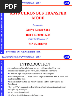 Asynchronous Transfer Mode Simplified