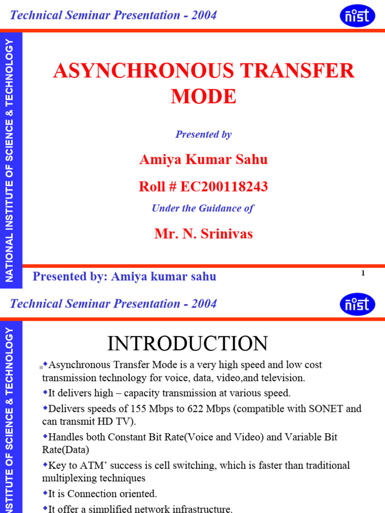 A Synchronous Transfer Mode | PDF | Asynchronous Transfer Mode ...